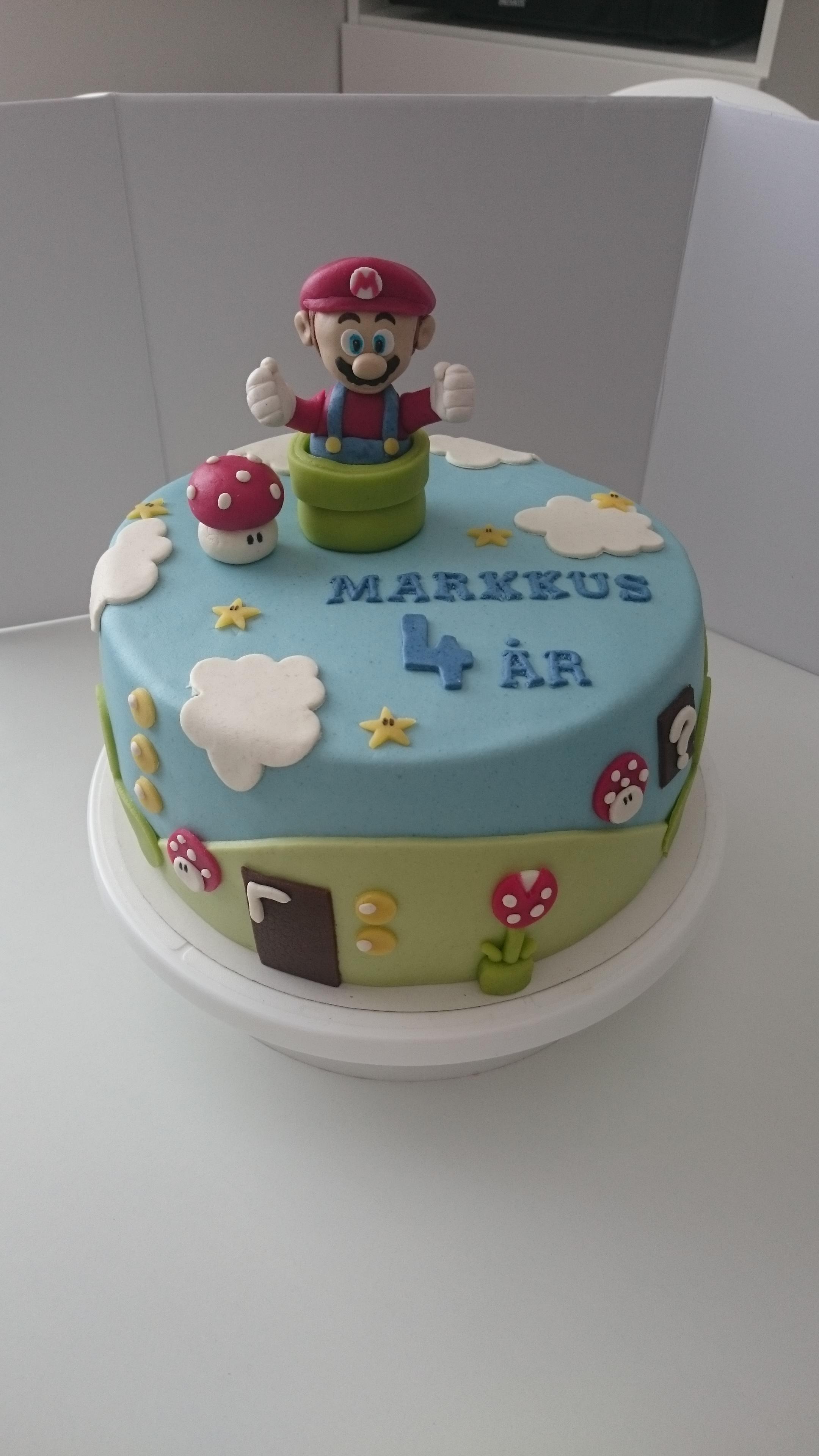 Super Mario Tårta - Tartdekorationer.com