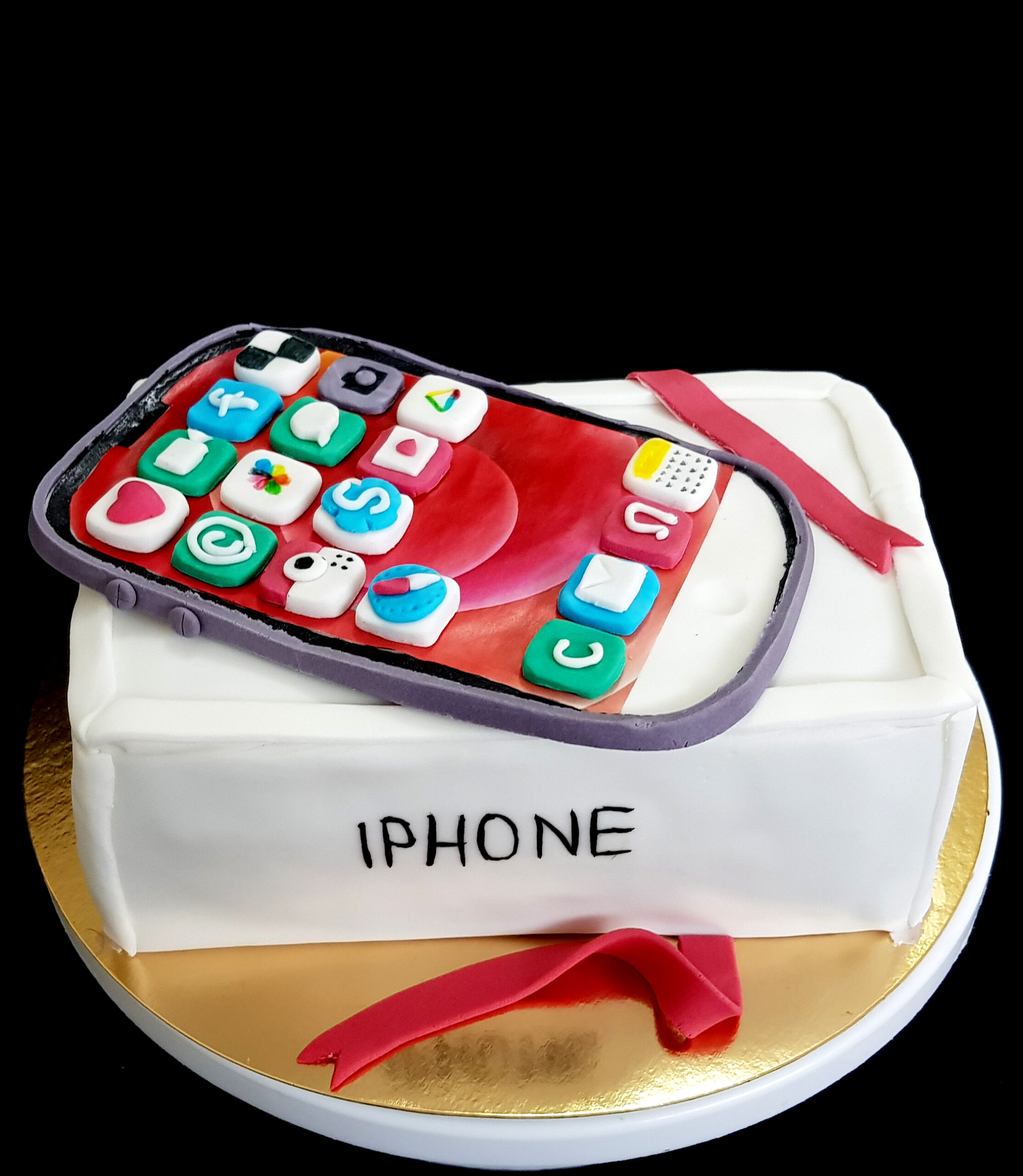 Iphone cake - Tartdekorationer.com