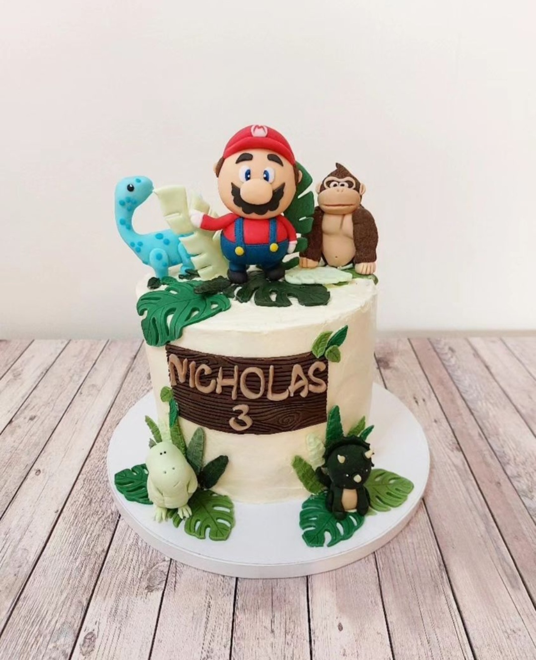 Super Mario med vänner I djungeln - Tartdekorationer.com